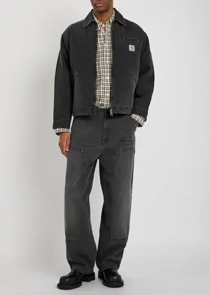 Carhartt Work In Progress Detroit Quilted Denim Jacket - Black