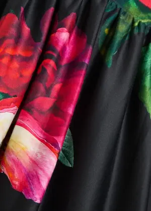 Alice + Olivia Tarrie Floral-print Stretch-cotton Maxi Dress