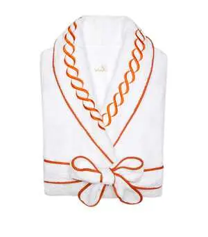 PRATESI Cotton Treccia Bathrobe - Orange