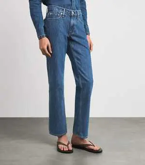 Rag & Bone Harlow Mid-rise Straight Jeans - Blue