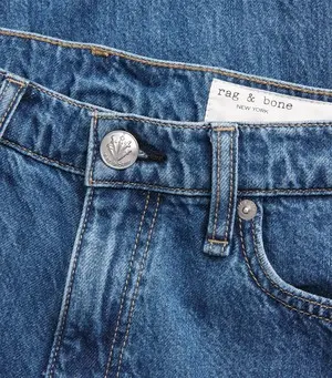 Rag & Bone Harlow Mid-rise Straight Jeans - Blue