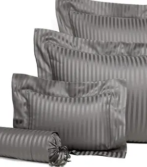 PRATESI Raso Rigato Pillowcase - Grey