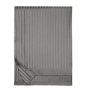 PRATESI Raso Rigato Super King Duvet Cover - Grey