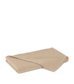 HAMAM Organic Cotton Sateen Core Super King Flat Sheet - Neutral