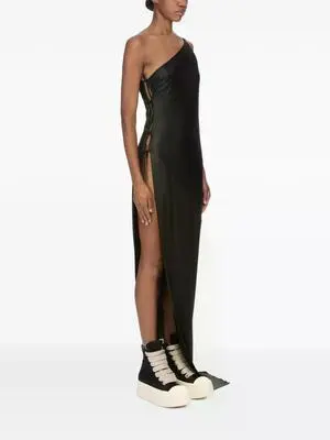 Rick Owens One-shoulder Maxi Dress - Black
