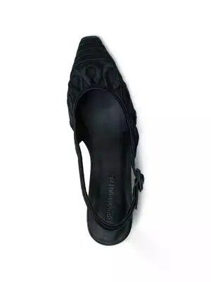 Bernardo Madinah Embroidered Slingback Pumps - Black