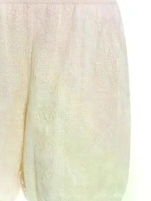 Agua Bendita Maury Embroidered Shorts - Neutrals