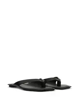 MAISON MARGIELA Anatomic Leather Flip Flops - Black