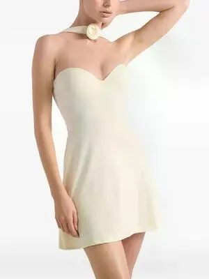 LA REVECHE Arya Rose-embellished Mini Dress
