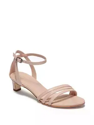 Bernardo Lima Strappy Kitten Heel Sandals - Neutrals