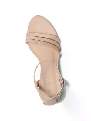 Bernardo Lima Strappy Kitten Heel Sandals - Neutrals