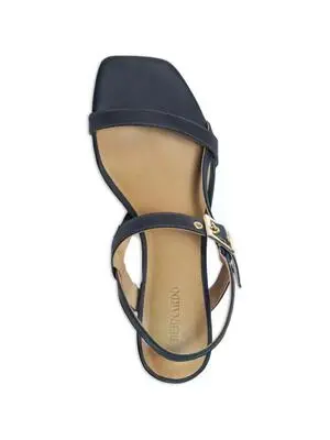 Bernardo Buckle-strap Block Heel Sandals - Blue
