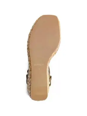Bernardo Cairo Criss-cross Wedge Espadrilles - Neutrals