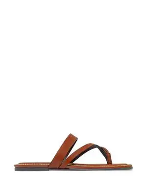 Bernardo Ocana Thong Flat Sandals - Brown