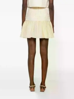Sandro Mini Pleated Skirt - Neutrals