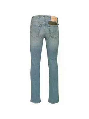 Jacob Cohen Logo-patch Jeans - Blue