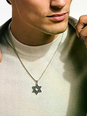 John Hardy Star Of David Sterling Pendant Necklace