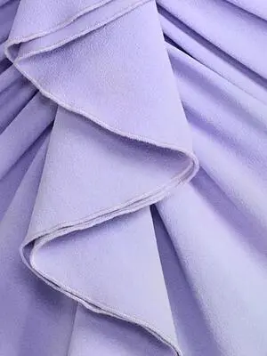 Tadashi Shoji Strapless Ruffled Gown - Purple