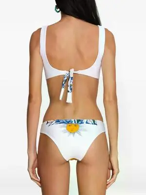 AMIR SLAMA Tie-front Printed Bikini