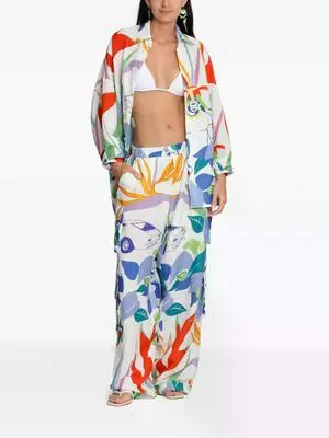 AMIR SLAMA Leaf Graphic Shirt