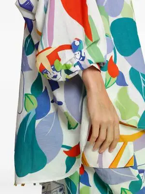 AMIR SLAMA Leaf Graphic Shirt