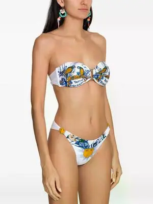 AMIR SLAMA Graphic Knot Detail Bikini