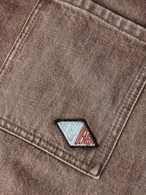 Bottega Veneta Logo-appliquéd Suede-trimmed Denim Jacket - Brown
