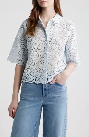 Frame Scalloped Shirts For Women