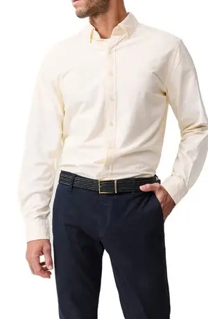 Rodd & Gunn Cambridge Original Fit Button-down Oxford Shirt - Lemon