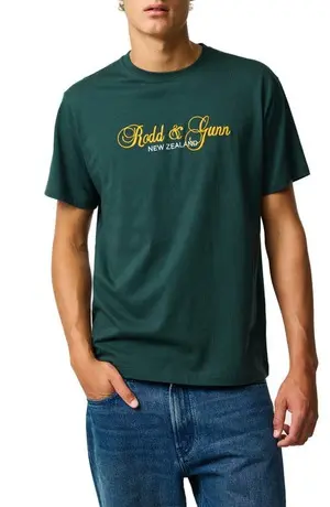 Rodd & Gunn Wendon Valley Embroidered Logo T-shirt - Forest