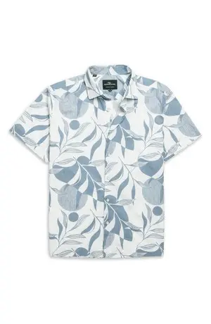 Rodd & Gunn Carrington Floral Short Sleeve Button-up Shirt - Stonewash