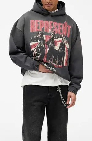 REPRESENT Dream On Tour Graphic Sweatshirt - Nero