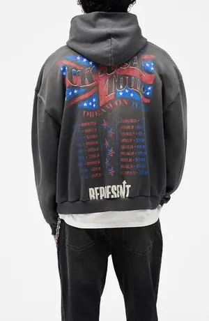 REPRESENT Dream On Tour Graphic Sweatshirt - Nero