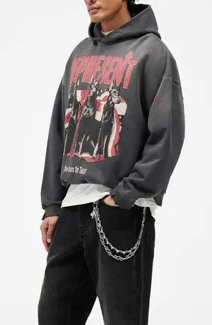 REPRESENT Dream On Tour Graphic Sweatshirt - Nero