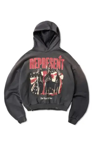 REPRESENT Dream On Tour Graphic Sweatshirt - Nero