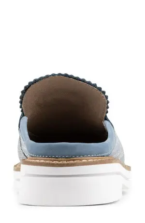 DONALD PLINER Tassel Mule With Memory Foam Cushioning - Denim