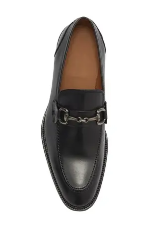 Nordstrom Italian Collection Manarola Bit Loafer - Black Leather