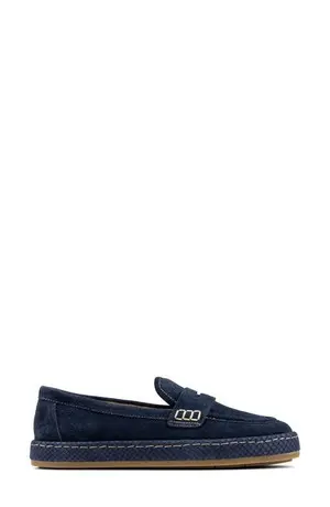 DONALD PLINER Genova Platform Loafer - Navy