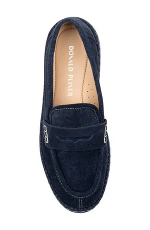 DONALD PLINER Genova Platform Loafer - Navy