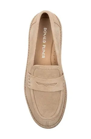 DONALD PLINER Genova Platform Loafer - Sand