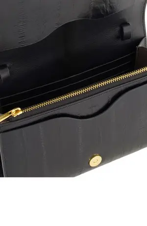 Vince Eel Embossed Leather Wallet On A String