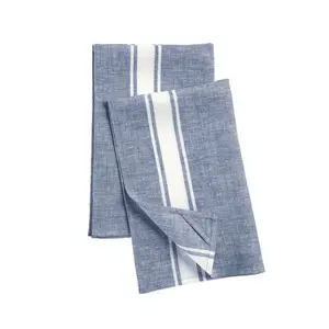 Solino Home Linen Kitchen Towels Set Of 2, 17 X 26 Inch For Dining Table