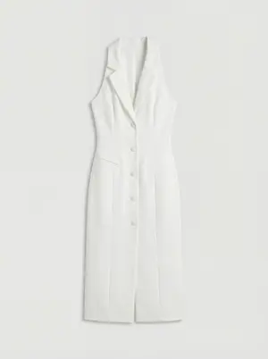 MISSPAP Open Back Waistcoat Midi Dress