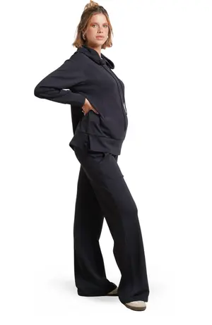 NOM MATERNITY Naomi Maternity Lounge Pant Wide Leg Drawstring