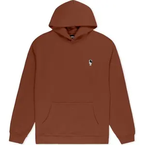 DALIX Astronaut Relaxed Midweight Fleece Pullover Hoodie - Clay
