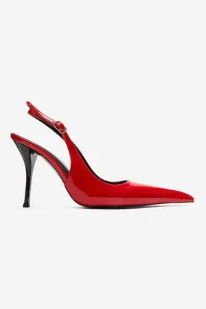 PROLOGUE SHOES Candy Pointed-toe Stiletto Pumps - Red