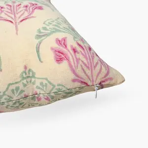 BANYAN & BIRCH Somapure Linen Throw Pillow Cover - Peach