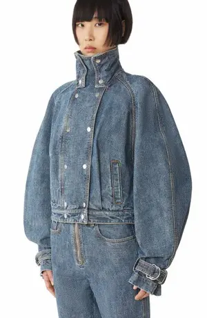 LANVIN Short Denim Jacket - Blue