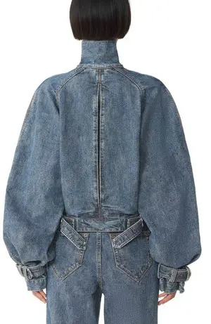 LANVIN Short Denim Jacket - Blue