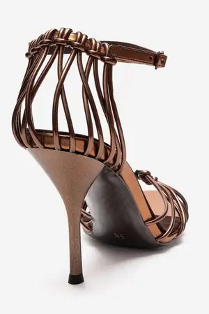 PROLOGUE SHOES Arona Stiletto Sandals - Brown